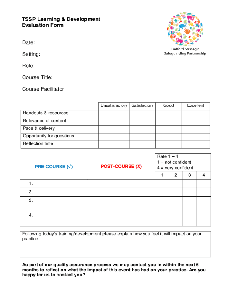 Fillable Online Template Evaluation Form Fax Email Print - pdfFiller