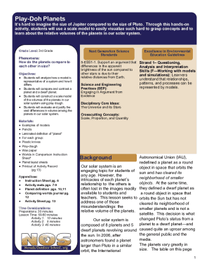 Fillable Online A.4 The Solar System Scale Model - PDF Free Download ...
