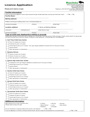 Fillable Online Education and Early Childhood Learning -Child Care Fax Email Print - pdfFiller