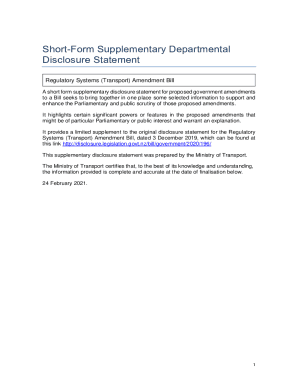 Fillable Online disclosure legislation govt Regulatory Impact ...