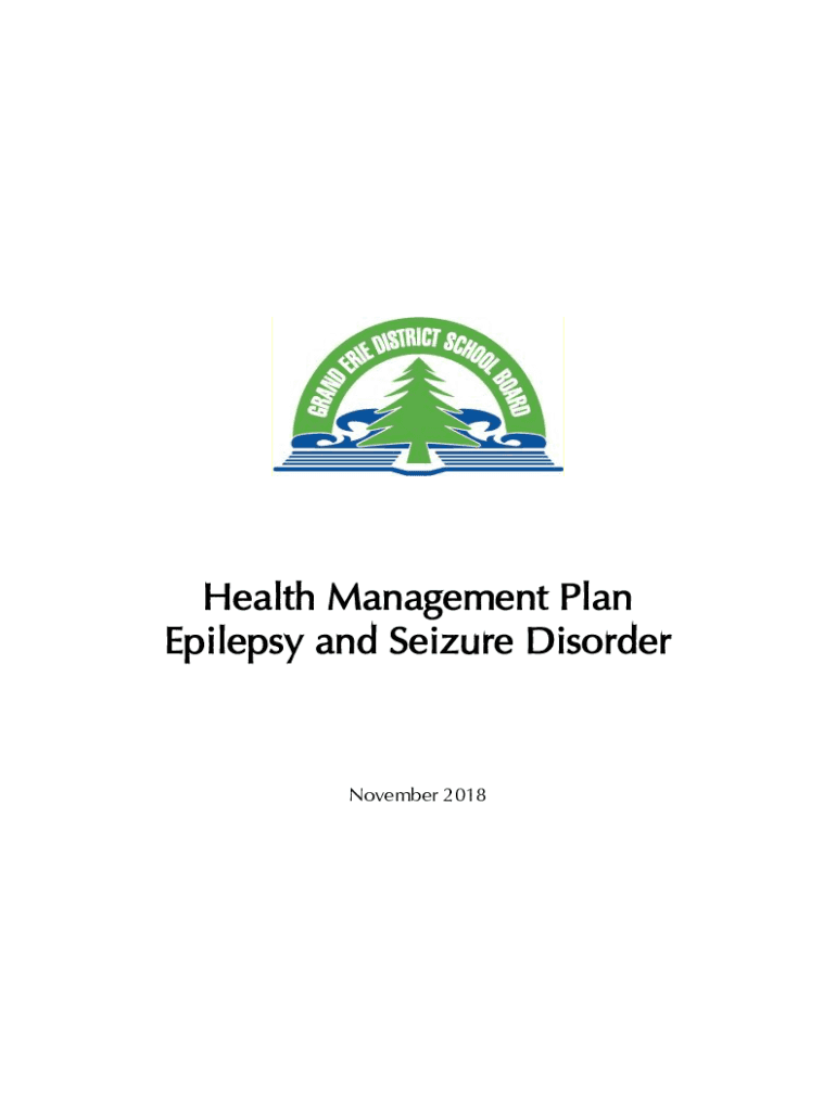 Fillable Online Health Management Plan Epilepsy and Seizure Disorder ...