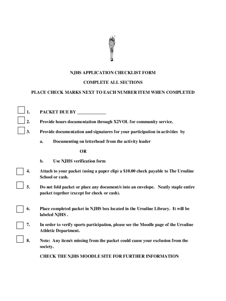 Fillable Online Njhs Volunteer Hours Form - Fill Out and Sign Printable ...