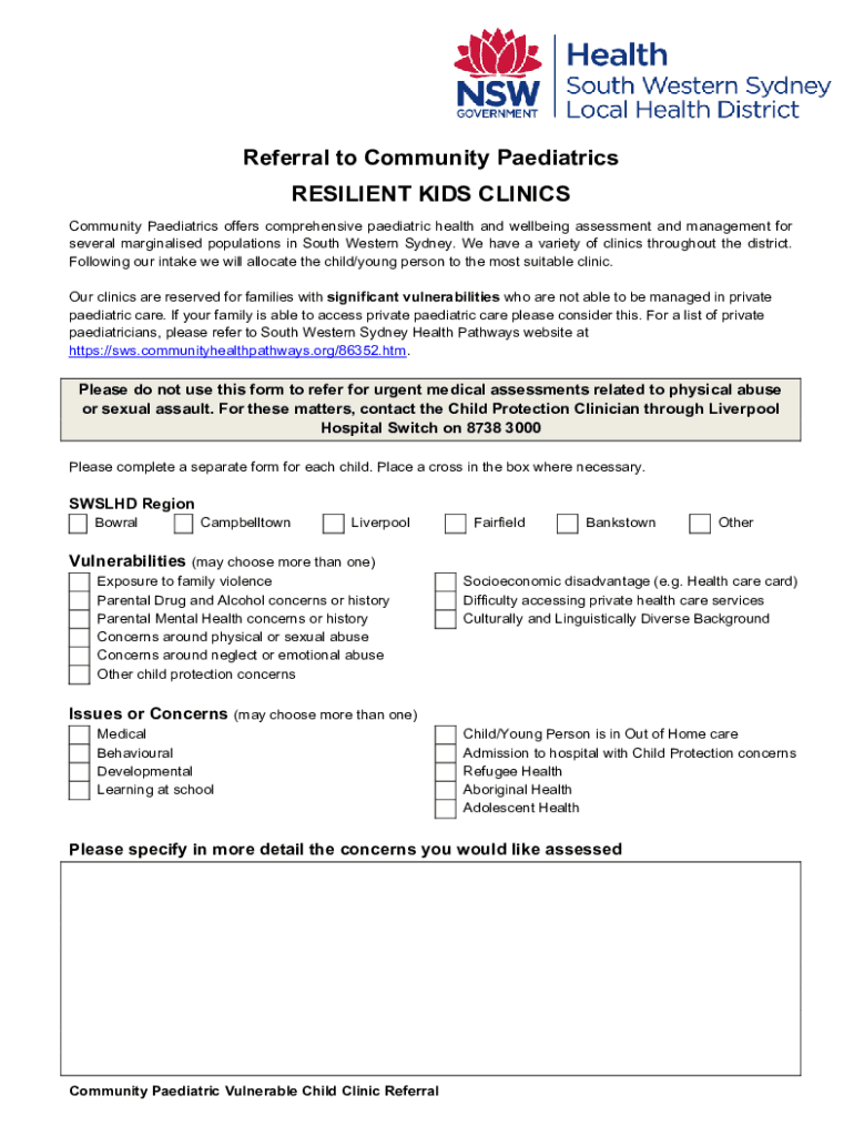 Fillable Online Health services for aboriginal and Torres Strait ...