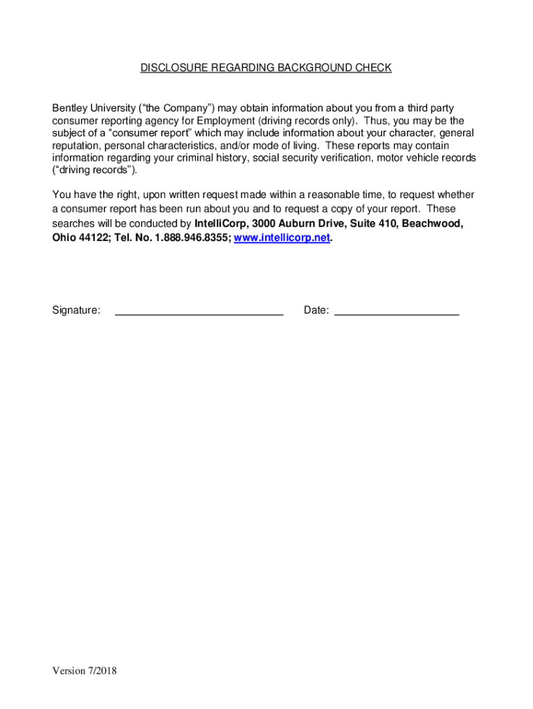 Fillable Online A Driver's History Report or a check of your Credit ...