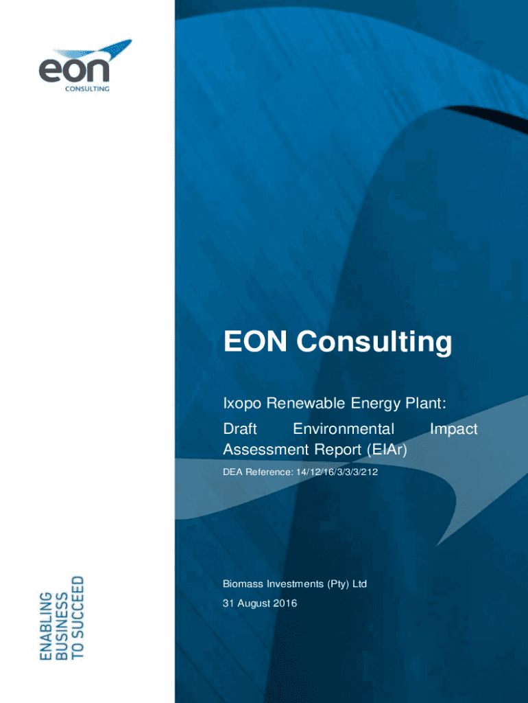 Fillable Online EON Consulting Fax Email Print - pdfFiller