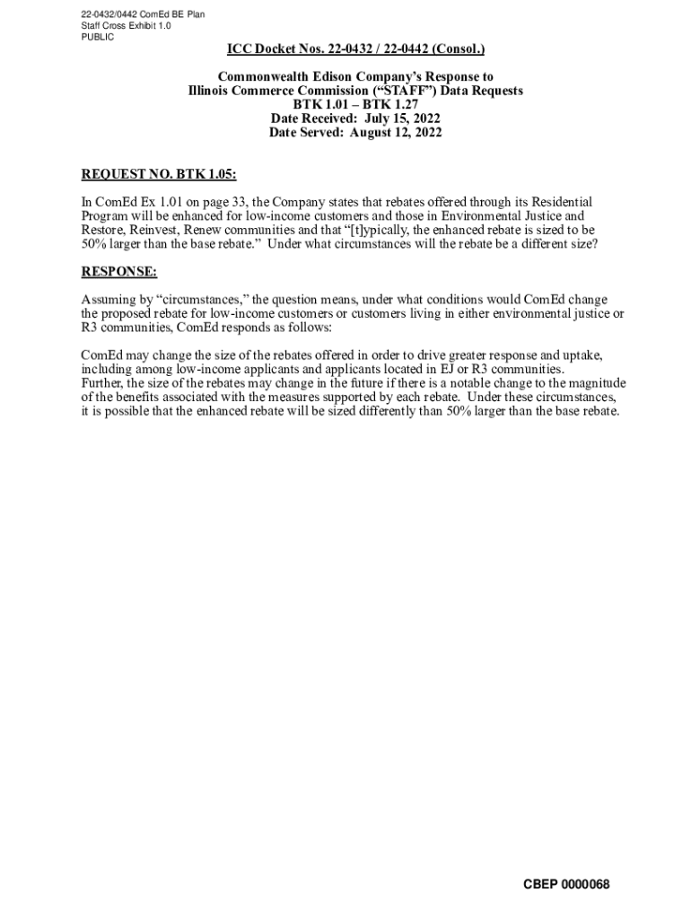 Fillable Online icc illinois Case Details for 22-0442 - Illinois ...