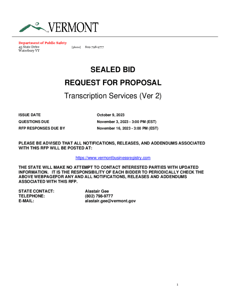 Fillable Online Maintenance, Repair, and Rebuilding of Equipment Bids ...