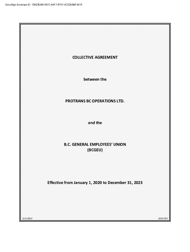 Fillable Online COLLECTIVE AGREEMENT between the AMICA ... Fax Email Print - pdfFiller