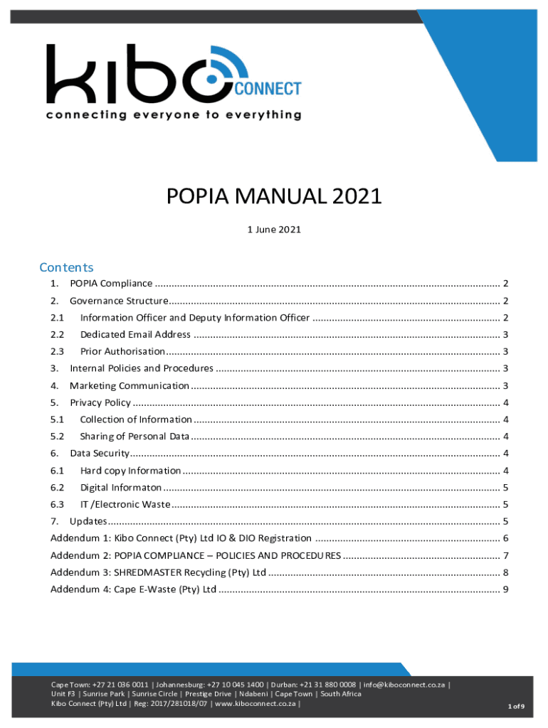 Fillable Online POPIA Compliance Fax Email Print - pdfFiller