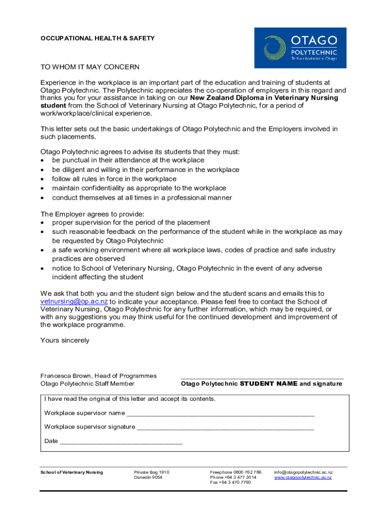 Fillable Online Occupational-Health-and-Safety-for-Students-in-the ...