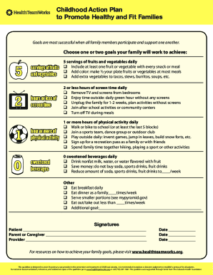 Fillable Online 28 Examples of Family Goals to Achieve This Year Fax ...