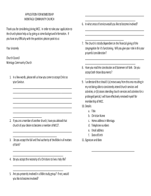 Fillable Online Church Membership Transfer Letter Fax Email Print ...