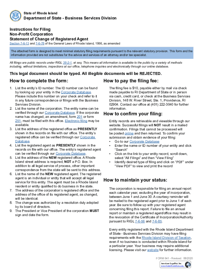 Fillable Online Statement Of Change Of Specified Office And Or ... Fax Email Print - pdfFiller