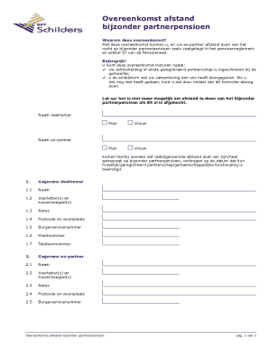 Invulbaar Online U en uw partner gaan uit elkaar Faxnummer Email Afdrukken - pdfFiller