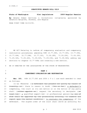 Fillable Online apps leg wa SENATE BILL REPORT SB 5519 Fax Email Print ...