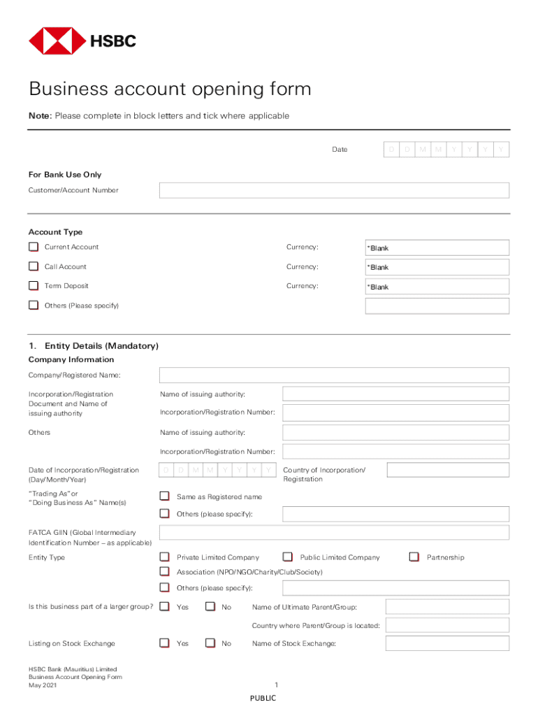 Fillable Online Account Opening Application Form for Business Entities Fax Email Print - pdfFiller