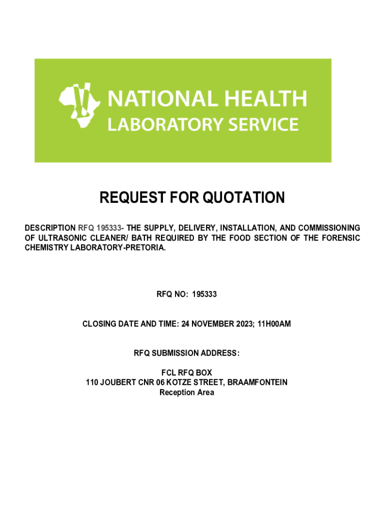 Fillable Online The Supply, Delivery, Installation, And Commissioning ...