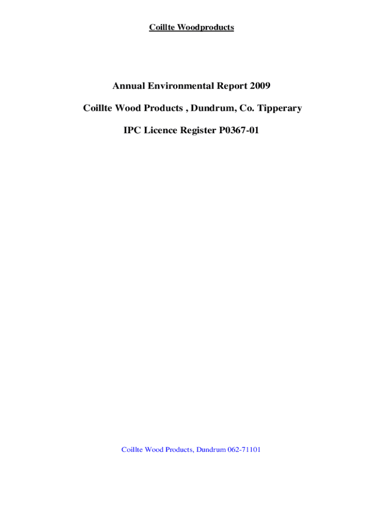 Fillable Online Coillte: Home Fax Email Print - pdfFiller