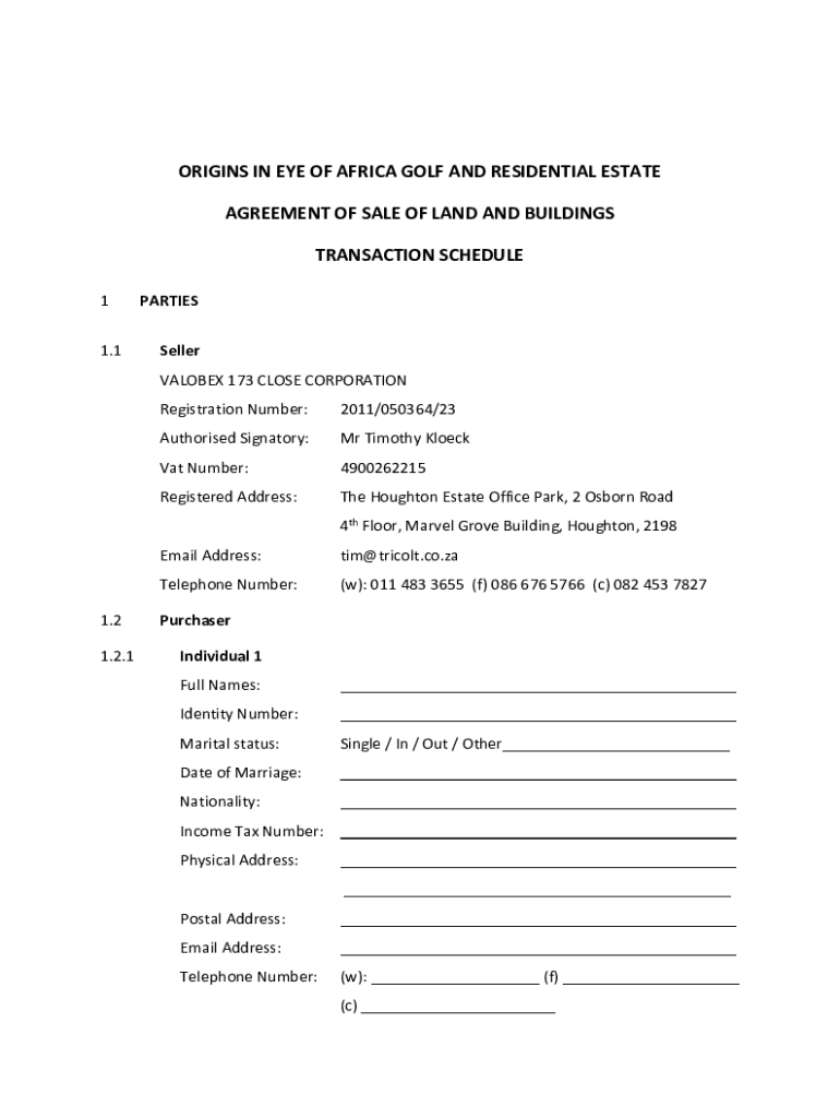 Fillable Online Agreement-of-sale-of-land-with-house- ... Fax Email ...