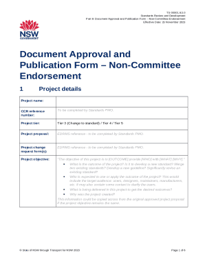 Document Approval and Publication Doc Template | pdfFiller