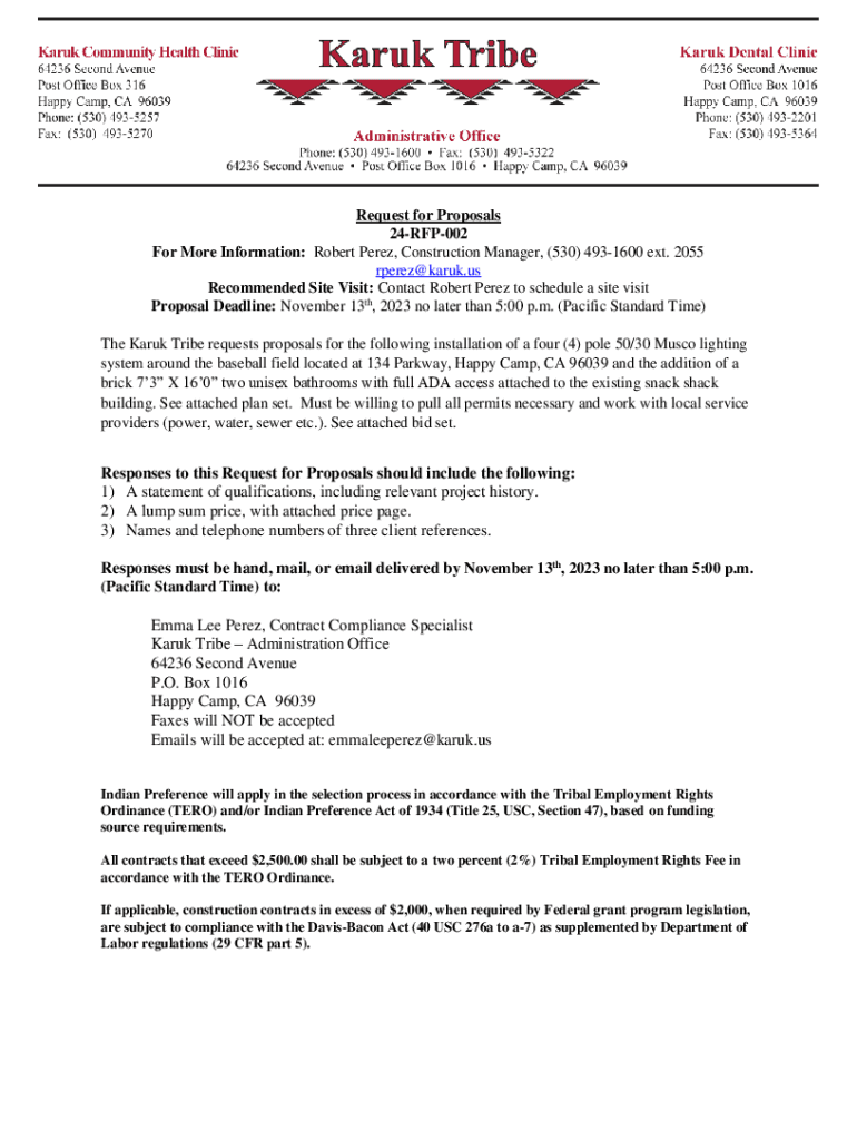 Fillable Online Request for Proposals 24-RFP-003 For More Information ...