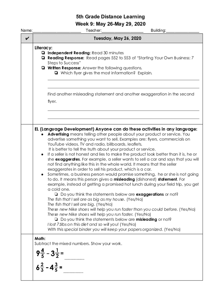 Fillable Online 4th and 5th grade teachers who use FPC RML and IRA Fax ...