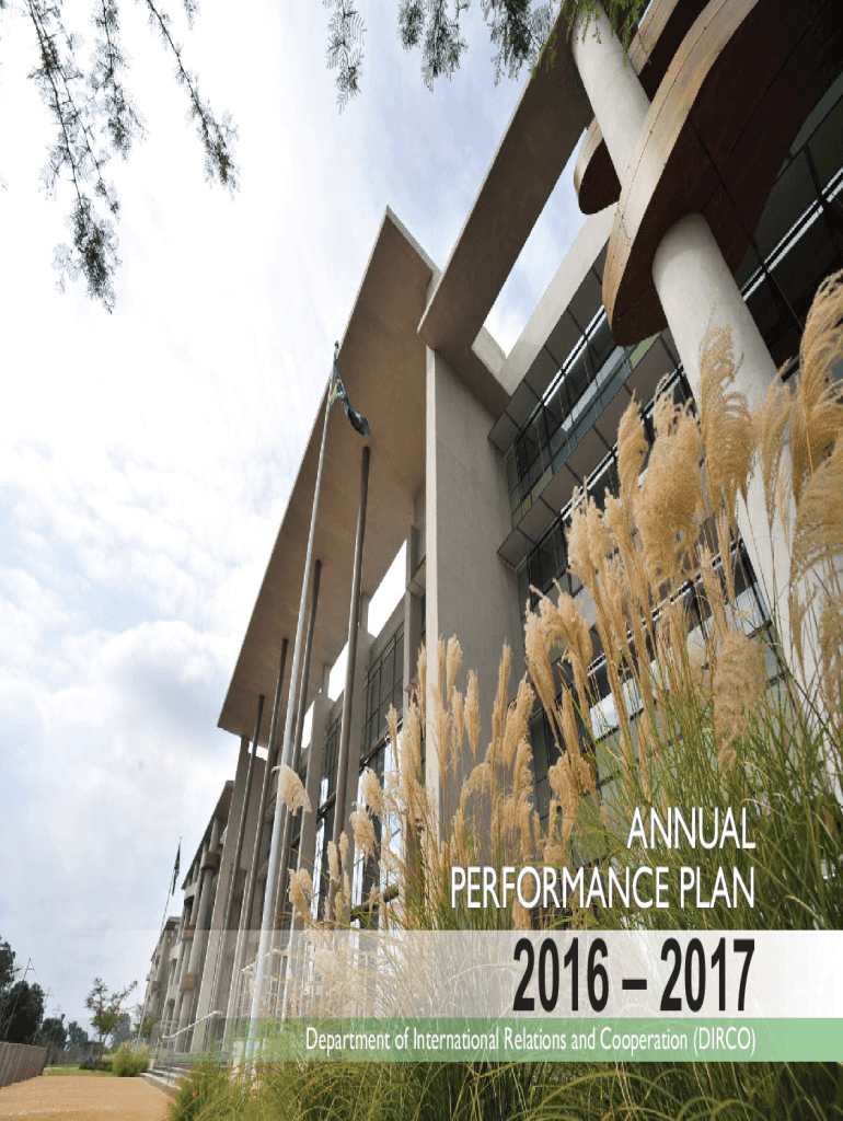 Fillable Online pmg org ANNUAL PERFORMANCE PLAN Department of ... Fax ...