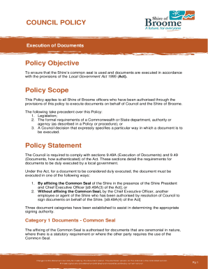 Fillable Online Execution of Documents and Affixing the Common Seal Fax ...