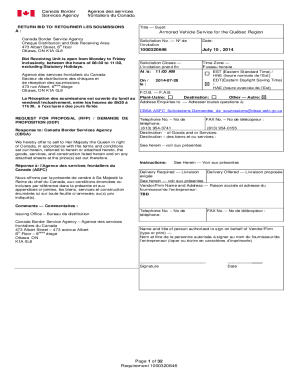 Fillable Online Bid Receiving Unit is open from Monday to Friday Fax ...