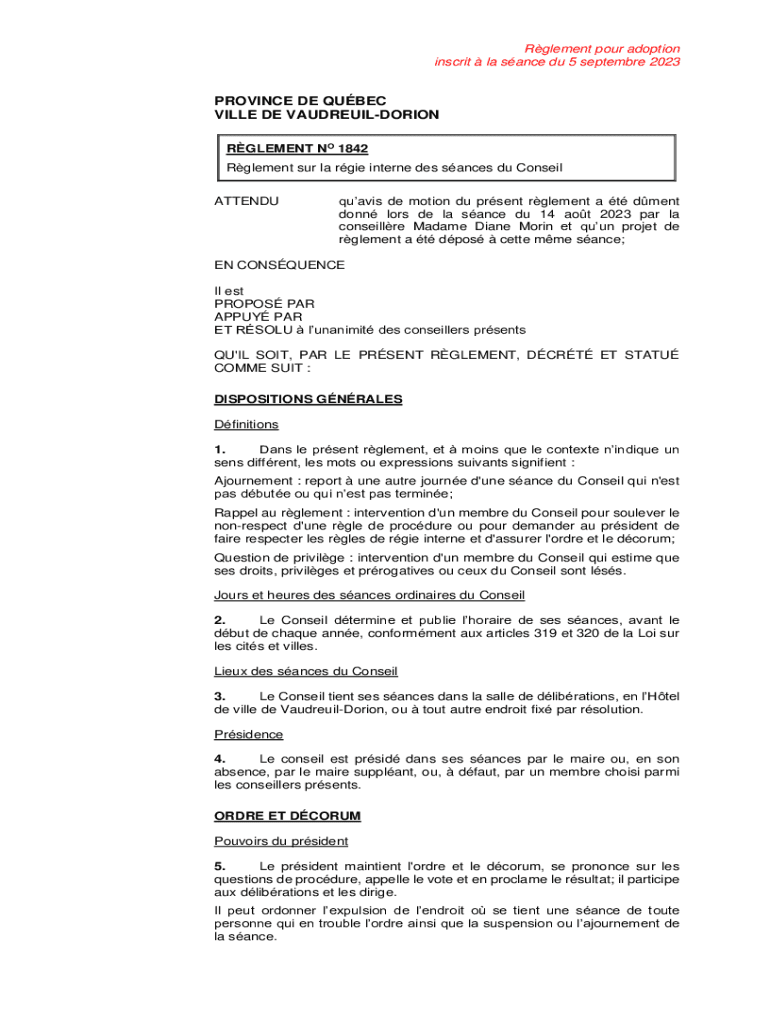 Remplissable En Ligne Rglement sur la formation prparatoirel'adoption d'un ... Fax Email ...