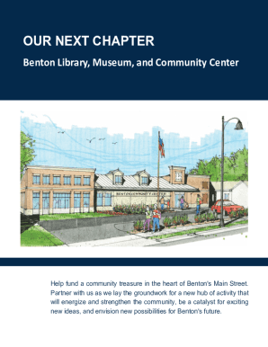 Fillable Online OUR NEXT CHAPTER Benton Library, Museum, and Community ...
