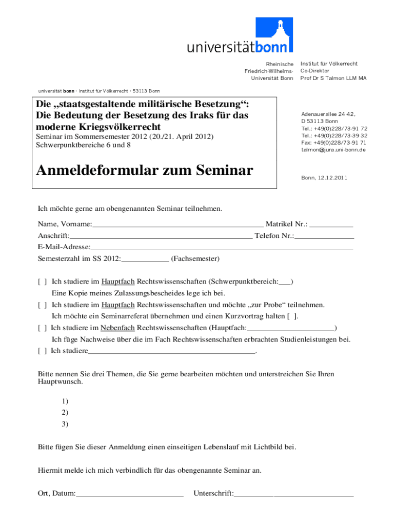Ausfüllbar Online Prof. Dr. Stefan Talmon LL.M. M.A. - jura.uni-bonn.de ...