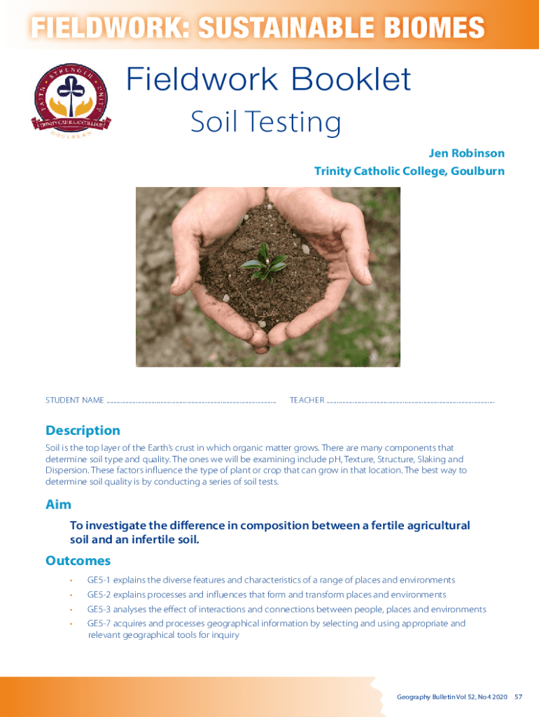 Fillable Online Fieldwork Booklet Fax Email Print - pdfFiller