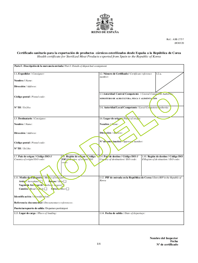 Completable En línea FSIS Letterhead Certificate to Export Processed ...