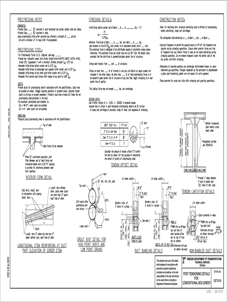 Fillable Online ftp odot state or Structural Behavior of a Concrete Box ...
