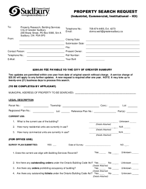 Fillable Online WORK ORDERS SEARCH REQUEST Fax Email Print - pdfFiller