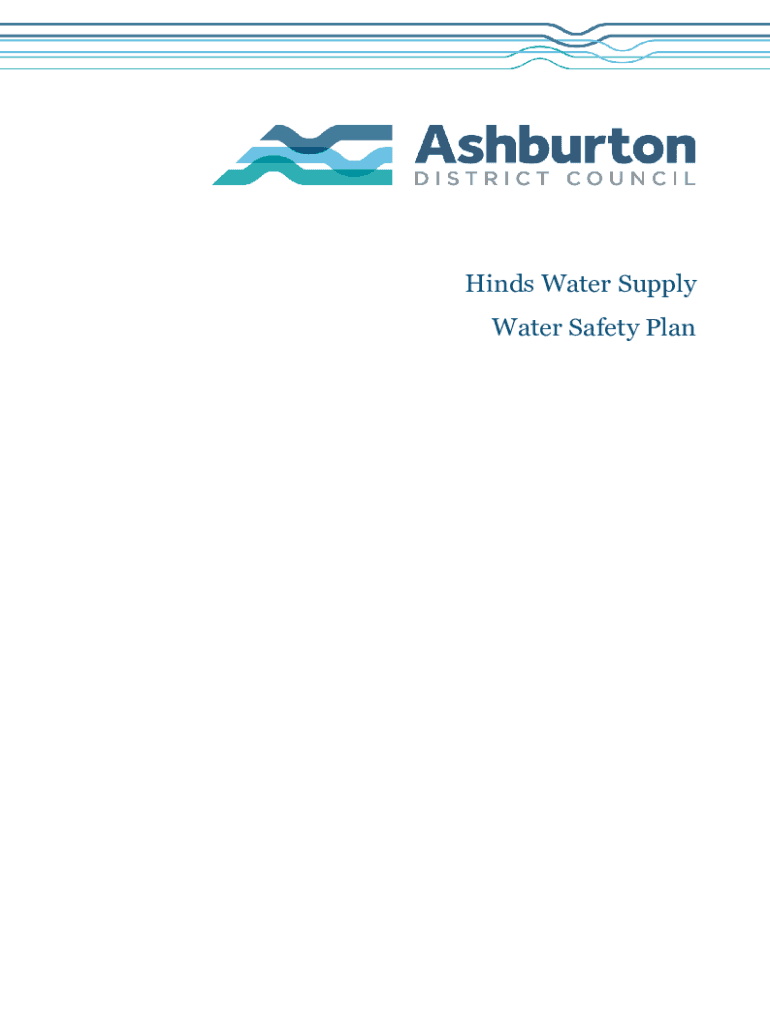 Fillable Online Hinds Water Supply Water Safety Plan Fax Email Print - pdfFiller