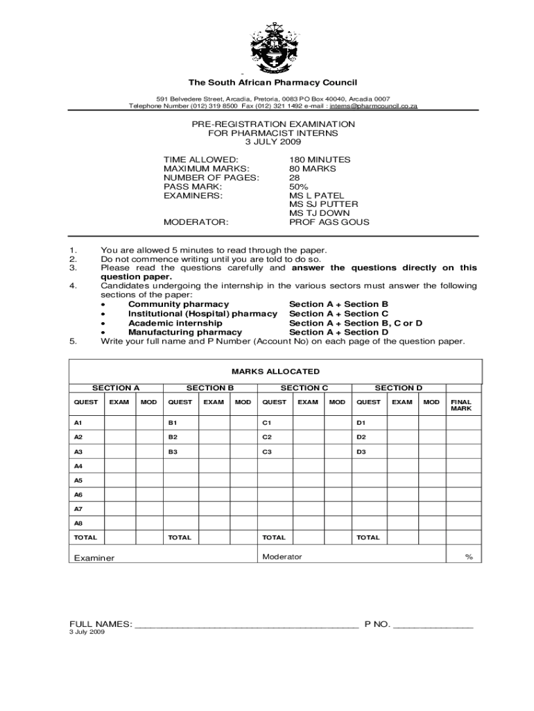 Fillable Online Delegation of practical training of a pharmacist intern ...
