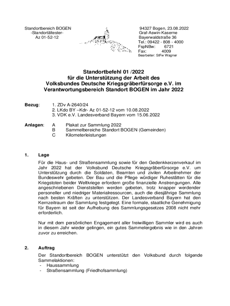Ausfüllbar Online Graf-Aswin-Kaserne Fax Email Drucken - pdfFiller