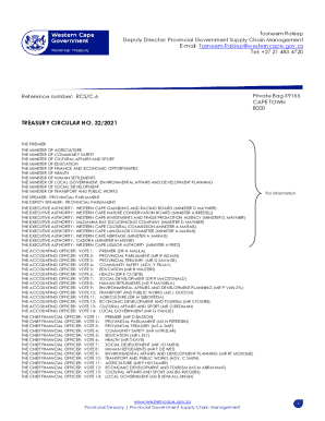 Fillable Online Western Cape Provincial Government Fax Email Print - pdfFiller