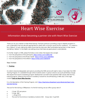 Fillable Online heartwise ottawaheart Evaluating the Heart Wise ...