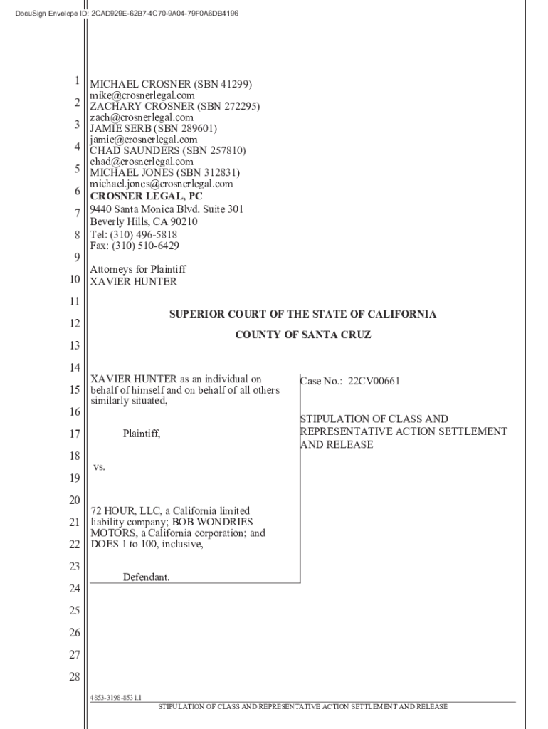 Fillable Online 1 MICHAEL CROSNER (SBN 41299) Fax Email Print - pdfFiller