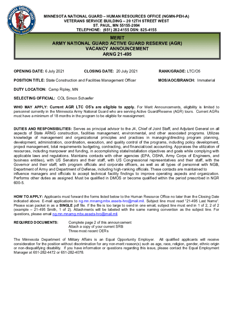 Fillable Online Army National Guard - Saint Paul Fax Email Print ...