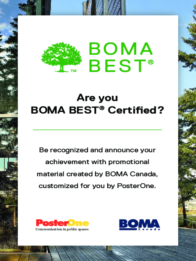 Fillable Online Are you BOMA BEST Certified? Fax Email Print - pdfFiller