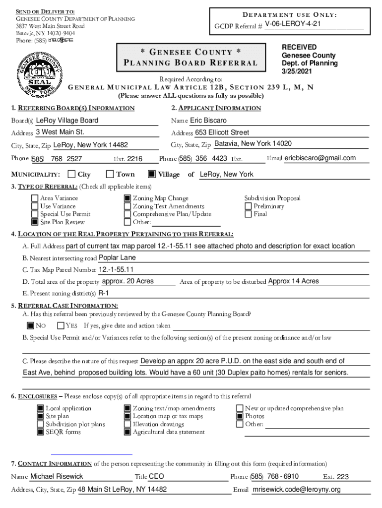 Fillable Online Draft Genesee & Wyoming Counties Joint Flood Mitigation ... Fax Email Print ...