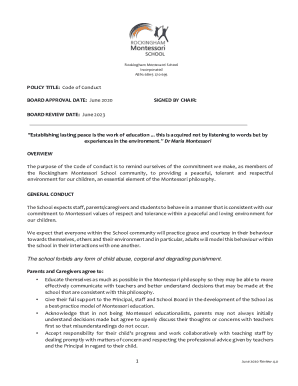 Fillable Online rms wa edu Enrolment Policy and Procedure BOARD ...
