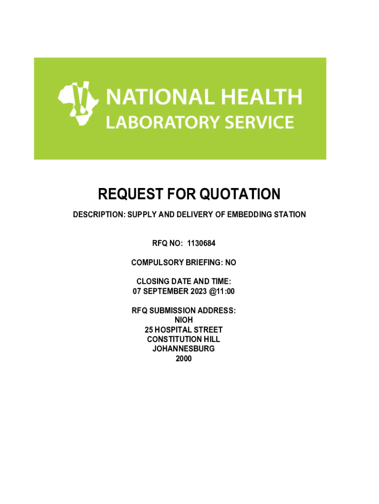 Fillable Online Request for Quotation (rfq): Supply and Delivery of Rail ... Fax Email Print ...