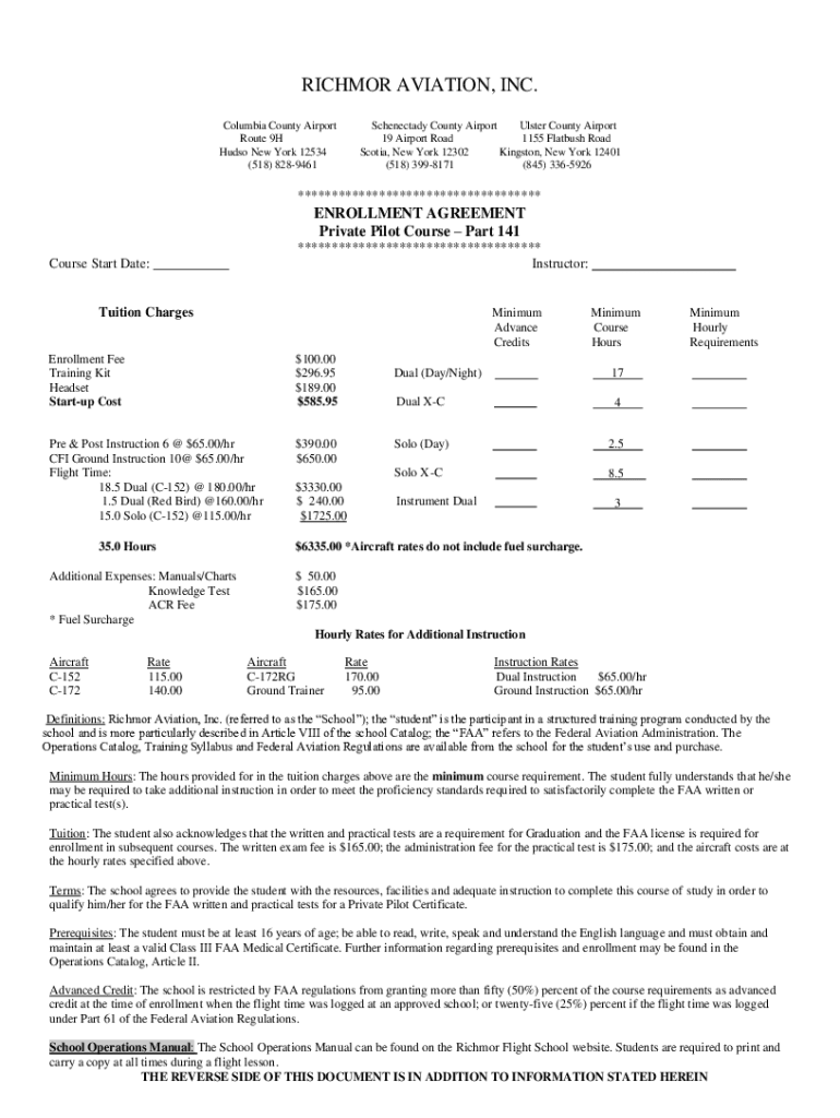 Fillable Online Richmor Aviation - Private Jet ChartersWorldwide ...