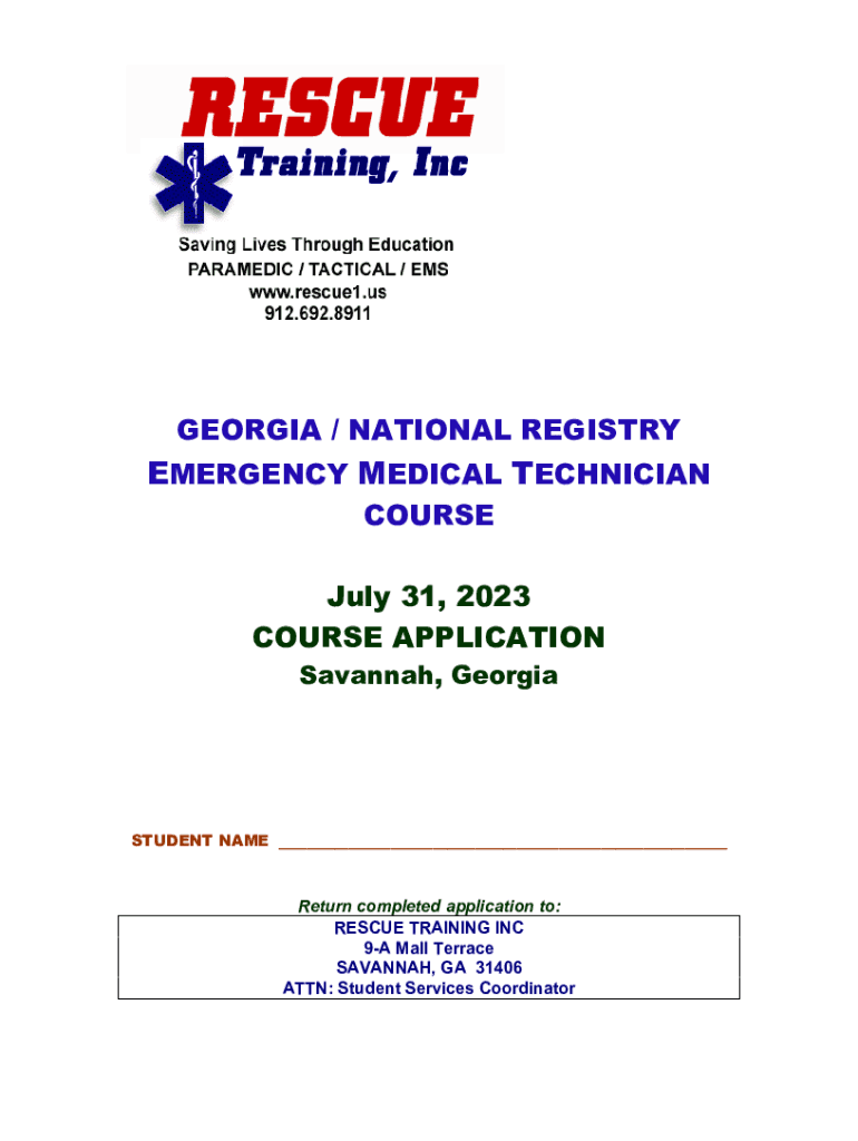 Fillable Online Rescue Training Inc-PDFs Fax Email Print - pdfFiller