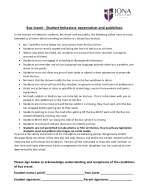 Fillable Online Managing Student Behavior on the School Bus Fax Email ...